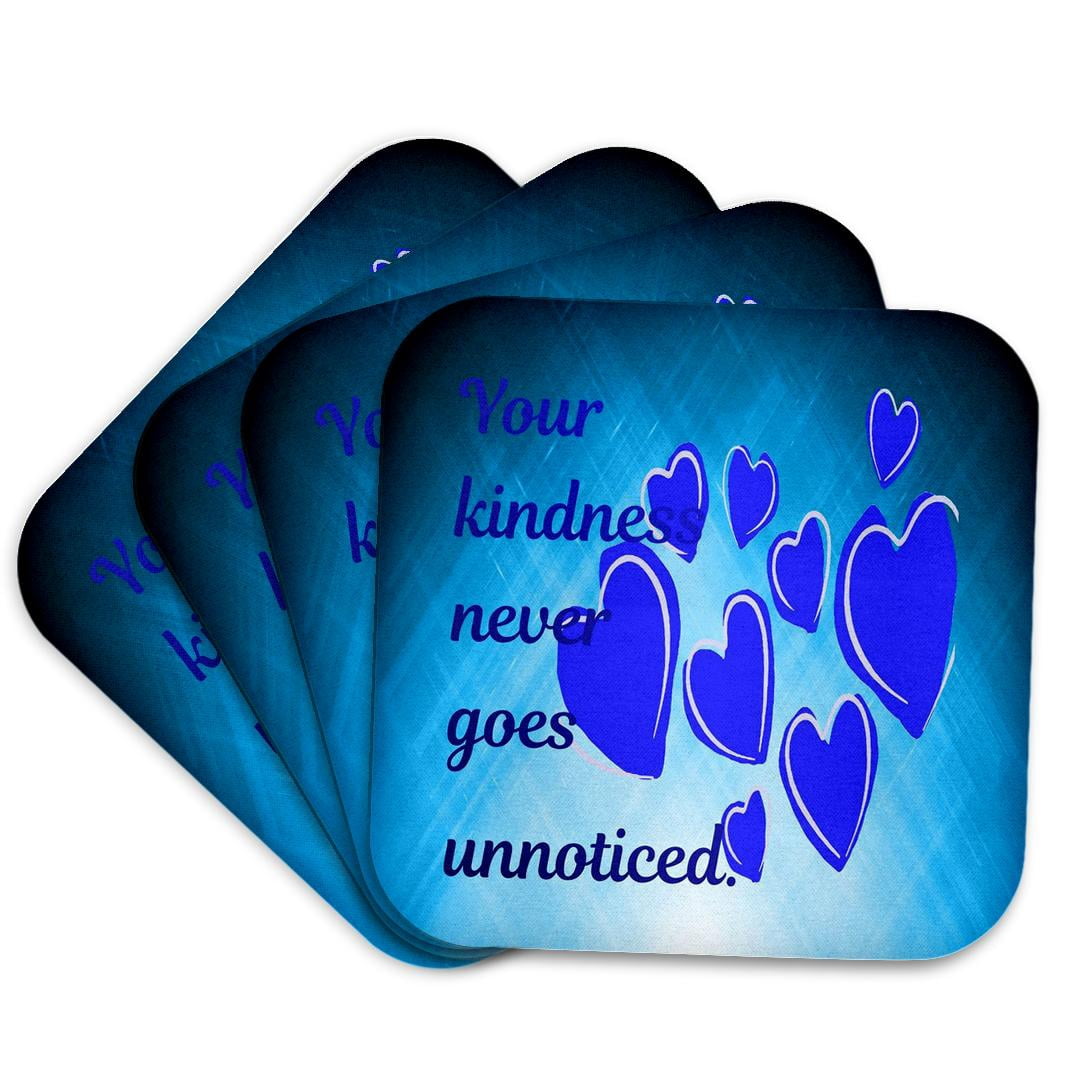 3drose, Your Kindness Never Goes Unnoticed Blue Heart Emoji-style ...