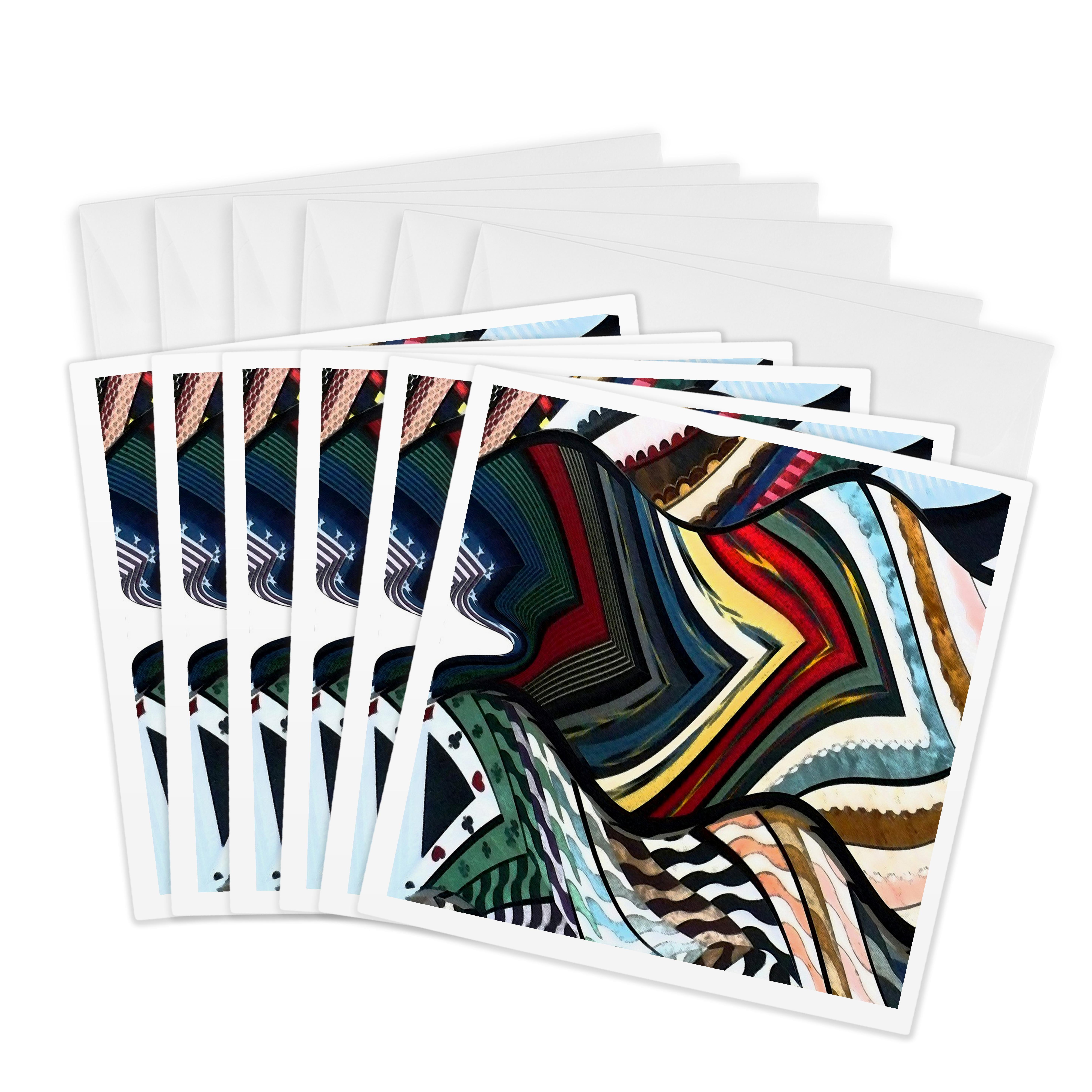 3drose, Zig and Zag, 6 Greeting Cards with Envelopes - Walmart.com