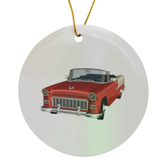 3drose, a Classic Red Convertible Car with the Top Down, Circle ...