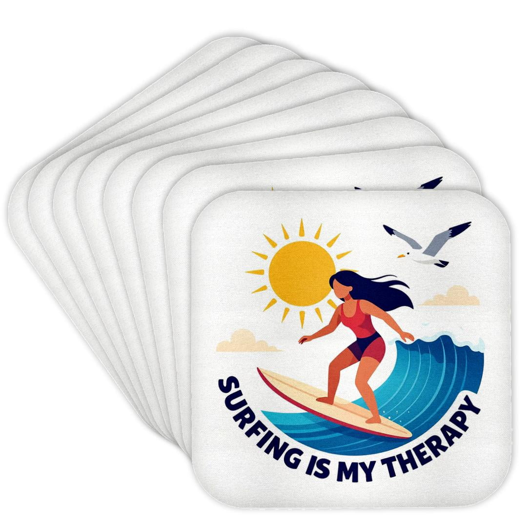 3drose, a Girl on a Surfboard. Surfing Is My Therapy. Summer Sport Art ...