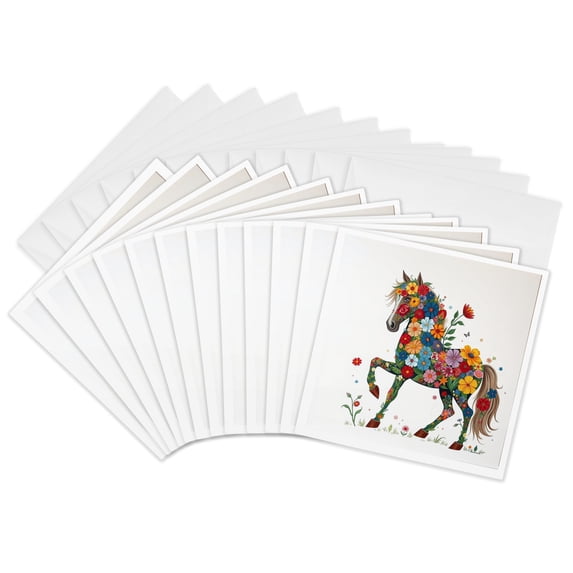 3drose, a Horse Decorated with Flowers. the Year of the Horse Artsy ...