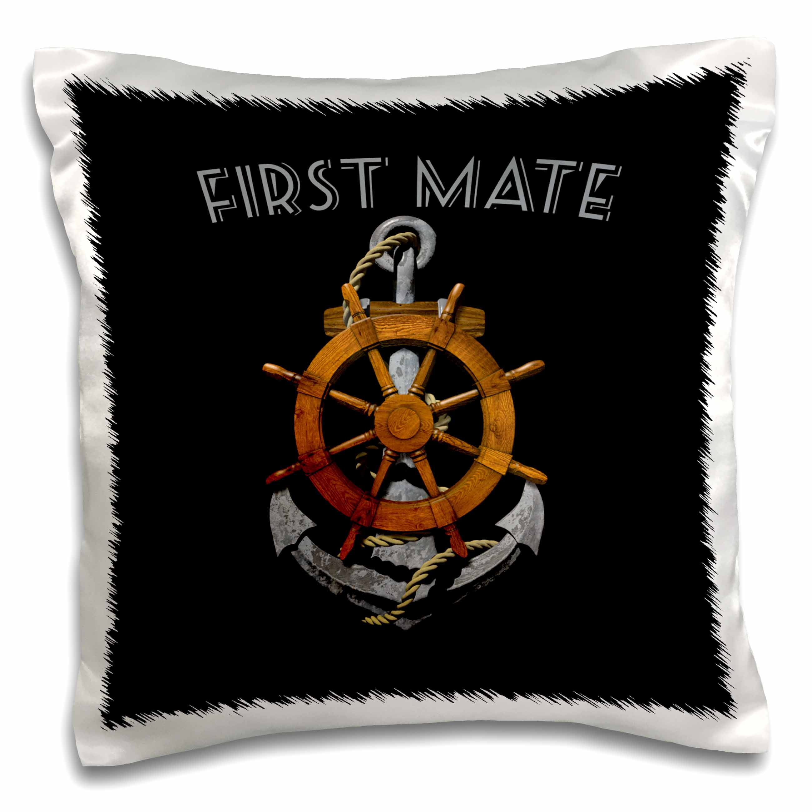 3drose, a Nautical First Mate Anchor and Helm Design., 16x16 inch ...