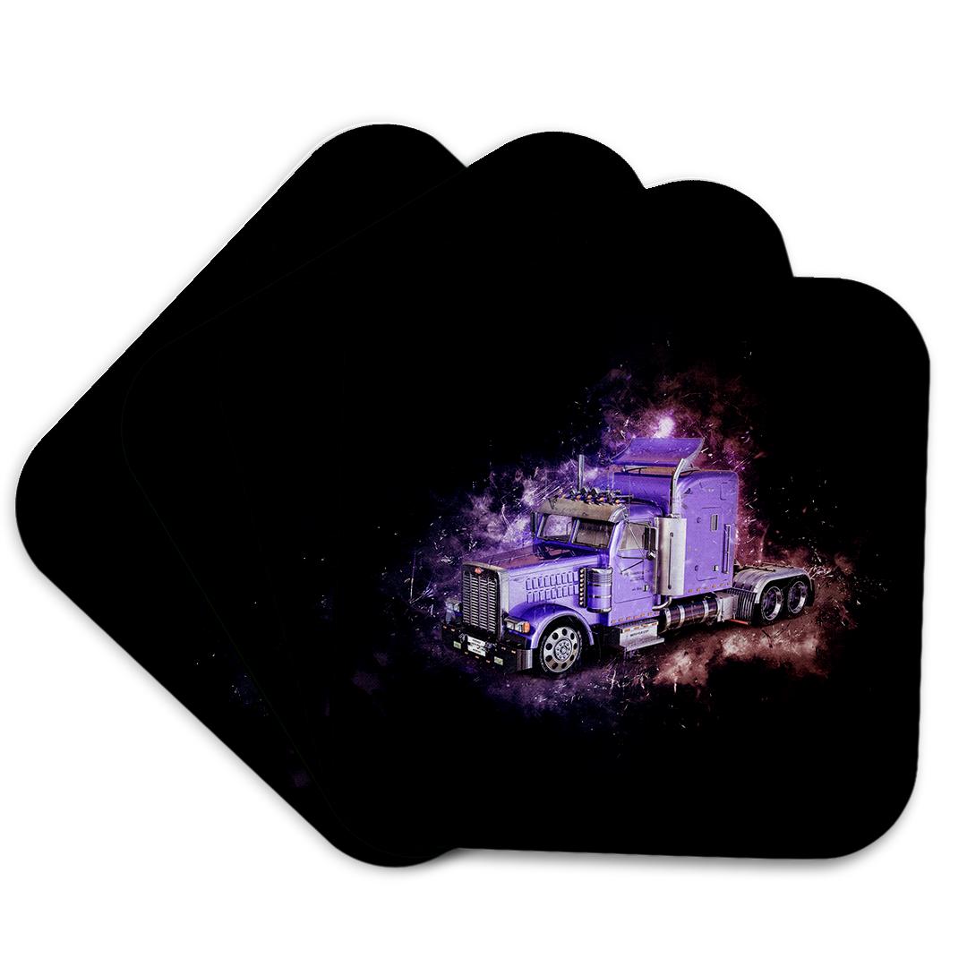 3drose, a Purple Semi Tractor Trailer Truck Finished in a Distinctive ...