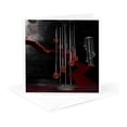 3drose, a Surreal Dream in a Dark Night, 1 Greeting Card with Envelope ...
