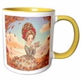 3drose, a Vintage Princess with a Cup of Hot Coffee or Tea, Autumn ...