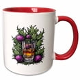 3drose, a Wee Dram for the Bard of Scotland with Thistle, 15oz Two-tone ...