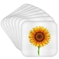 3drose, an Image of a Yellow Sunflower on White. Positive Floral Art ...