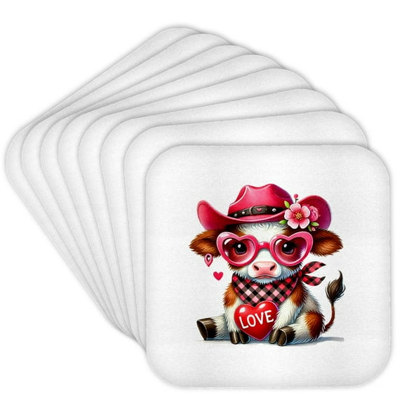 3drose, an Image of an Adorable Bull with a Red Heart, Valentine Day ...