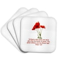 3drose, for All Flesh Is as Grass Peter, Set of 4 Coasters - Soft ...