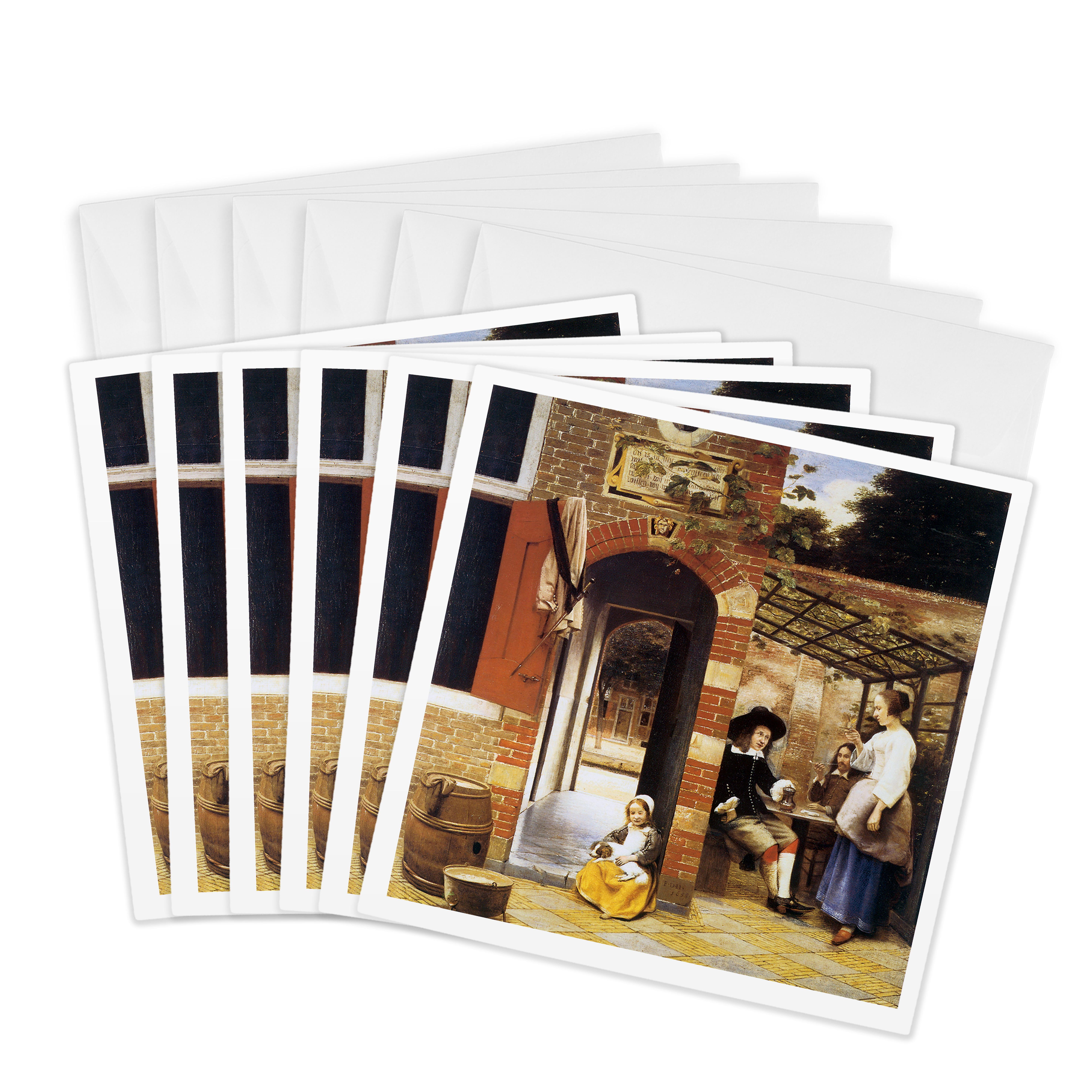 3drose, the Courtyard of a House in Delft by Pieter De Hooch, 6 ...
