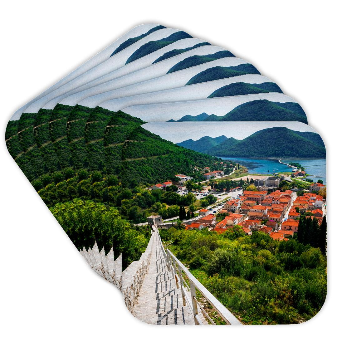 3drose, the Great Wall Above the City Center, Ston, Dalmatian Coast ...