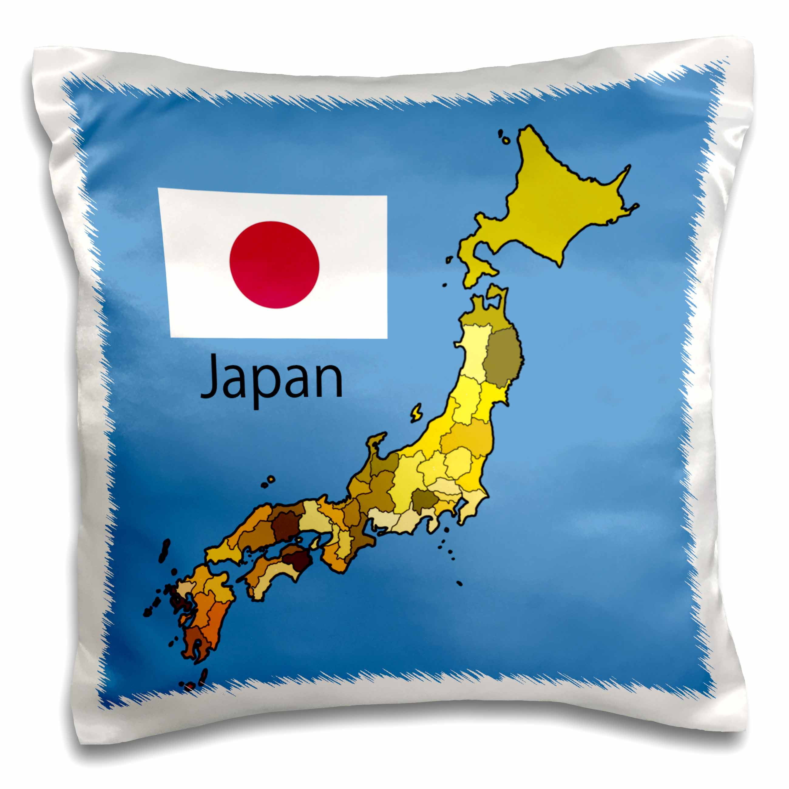 3drose, the Map and Flag of the Japan with All the Forty-seven ...