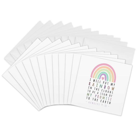 3drose, the Rainbow Is Gods Promise Bible Verse Quote Genesis 9 13 ...