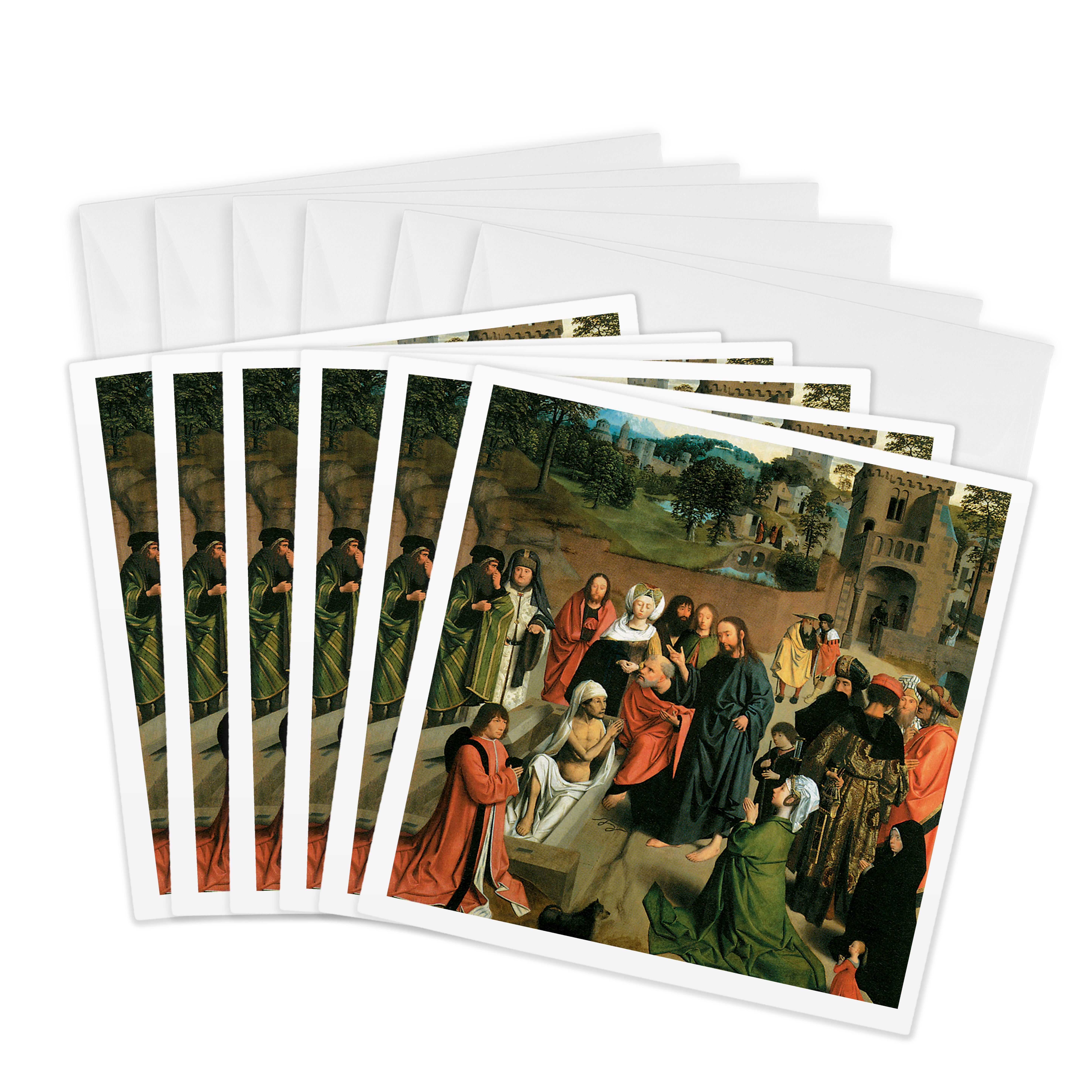 3drose, the Raising of Lazarus with a Couple Praying by Geertgen Tot ...