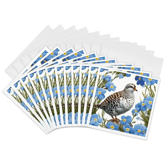 3drose, the Willow Ptarmigan and Alaska Forget-me-nots, 12 Greeting ...