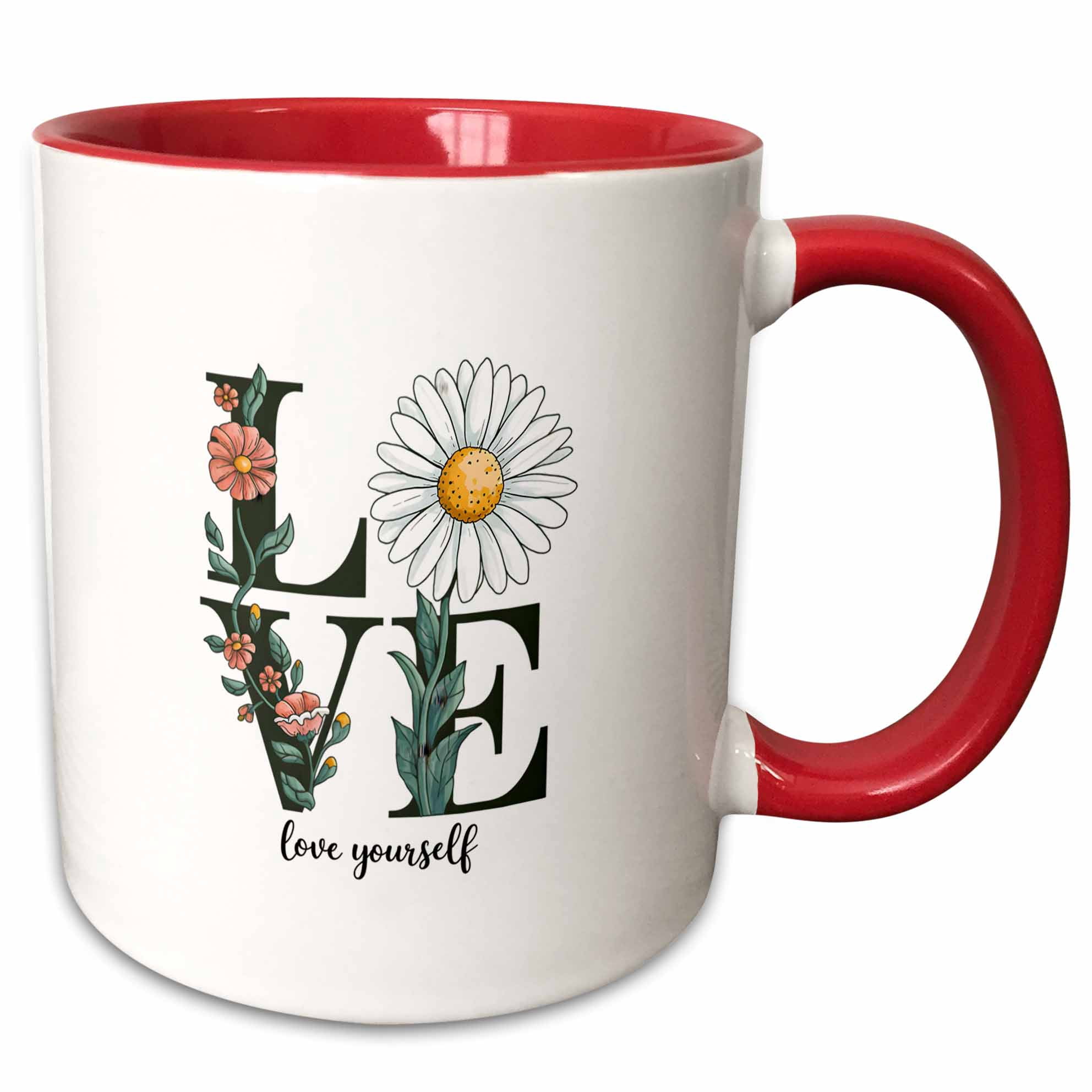 3drose, the Word Love, Daisy Flower Instead of the Letter O. Charming ...