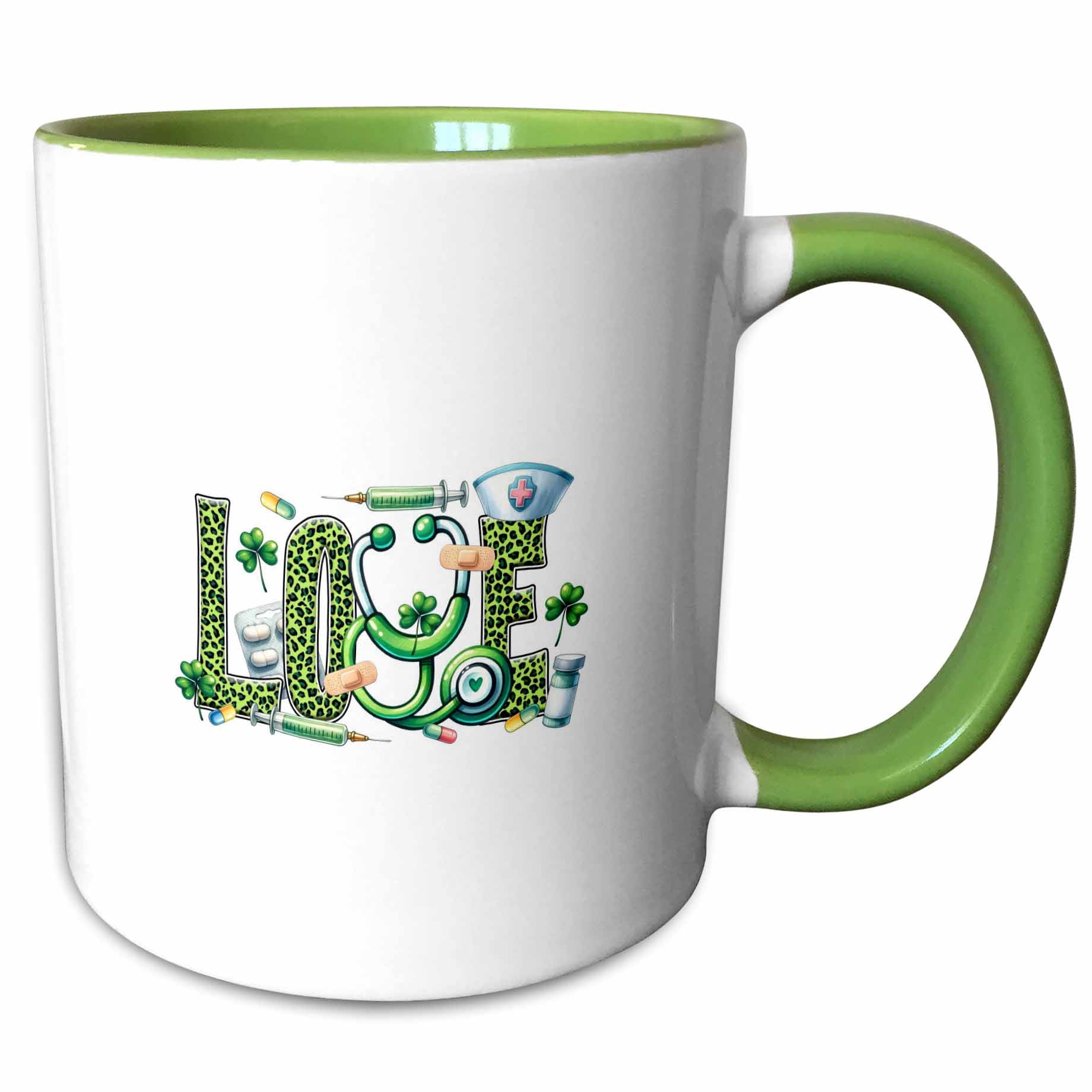 3drose, the Word Love, Shamrock, Medical Things. St. Patrick Day for a ...