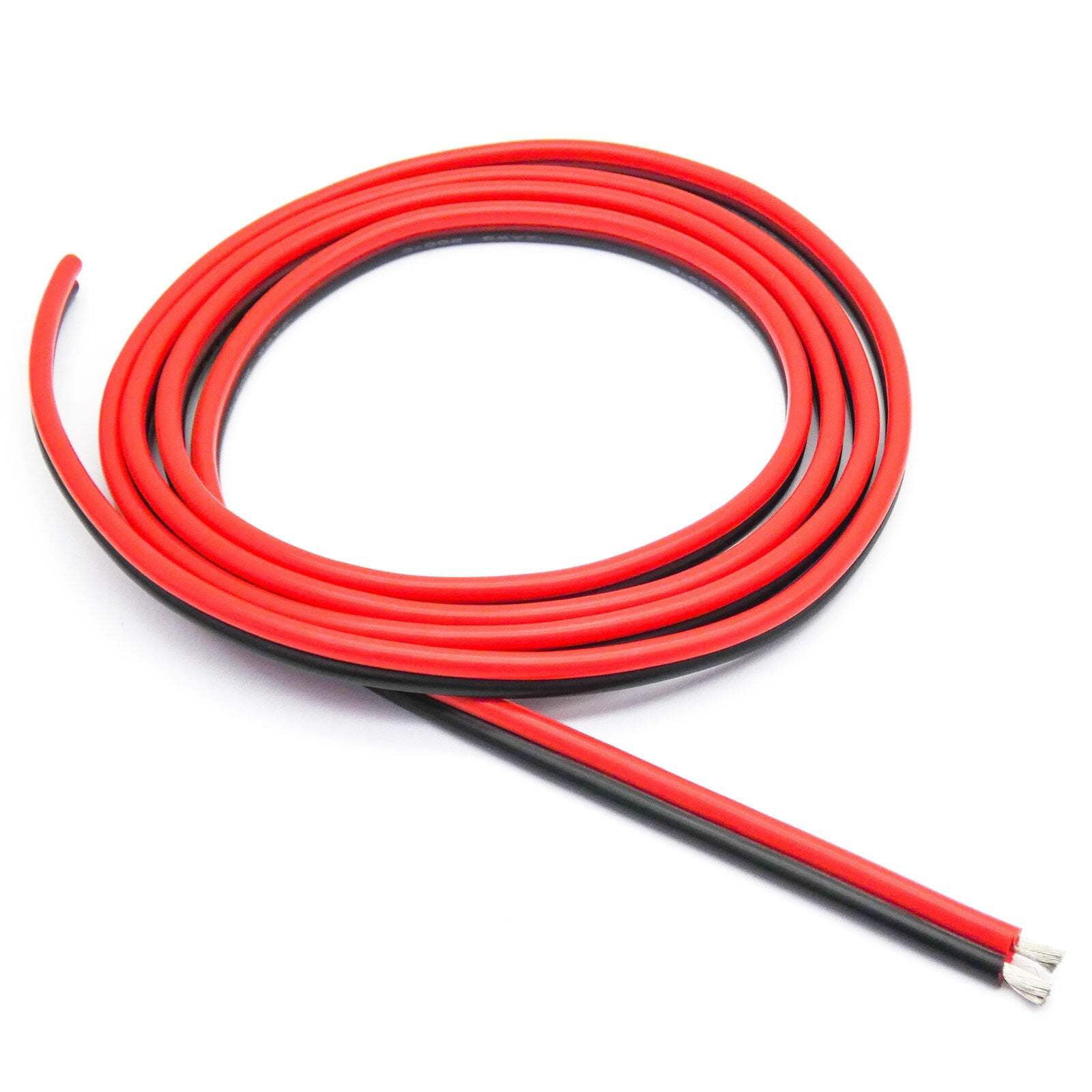 3ft 12AWG Silicone RC Wire Black/Red Parallel Bonded - Walmart.com