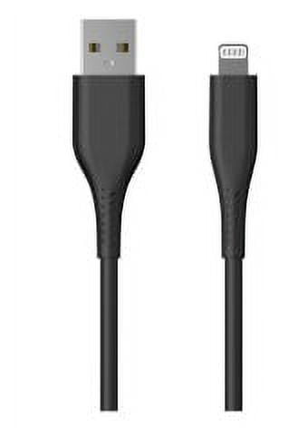 3ft A-Lightning Cable BLK - Walmart.com