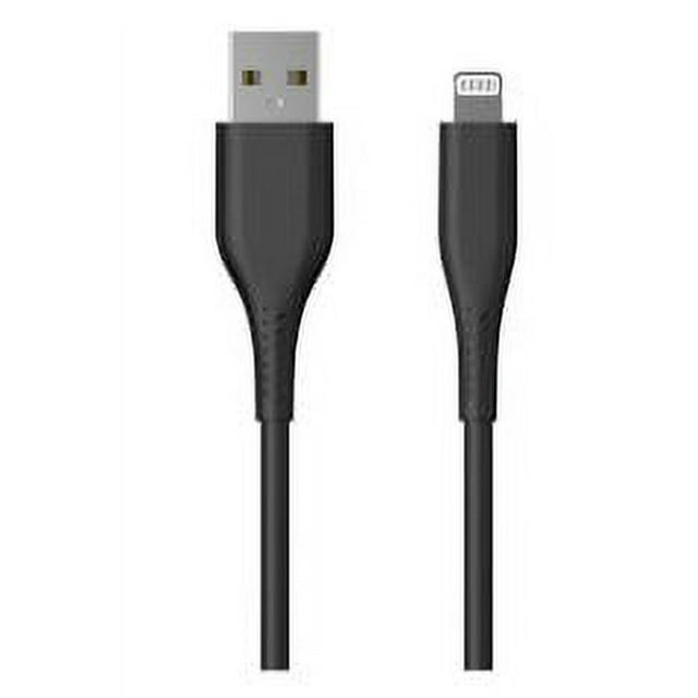 3ft A-Lightning Cable BLK - Walmart.com