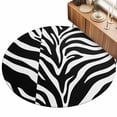 3ft Area Rug,Abstract Black White Zebra Stripe Washable Large Rugs Soft ...