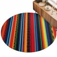 3ft Area Rug,Abstract Colorful Stripe Washable Large Rugs Soft Non-Slip ...