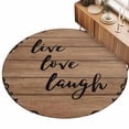 3ft Area Rug,Brown Wood Board Flower Texture Washable Large Rugs Soft ...
