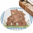 3ft Area Rug,Farmhouse Bears Pastoral Flower Washable Large Rugs Soft ...