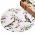 3ft Area Rug,Spring Cherry Blossoms Gradient Washable Large Rugs Soft ...