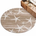 3ft Area Rug,Summer Ocean Life Starfish Washable Large Rugs Soft Non ...