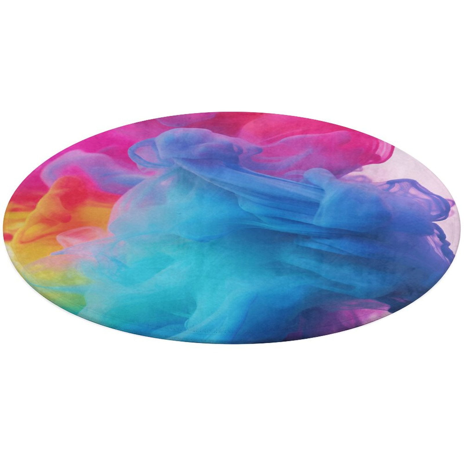 3ft Color Vortex Tie Dyeing Circular Floor Mat, Kitchen Shower Floor ...