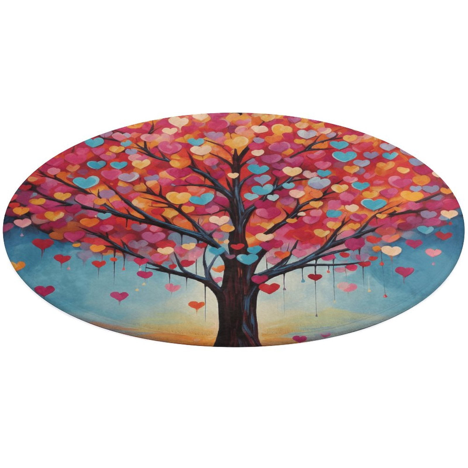 3ft The Giving Tree Washable Circular Carpet And Anti Slip Carpet Are ...