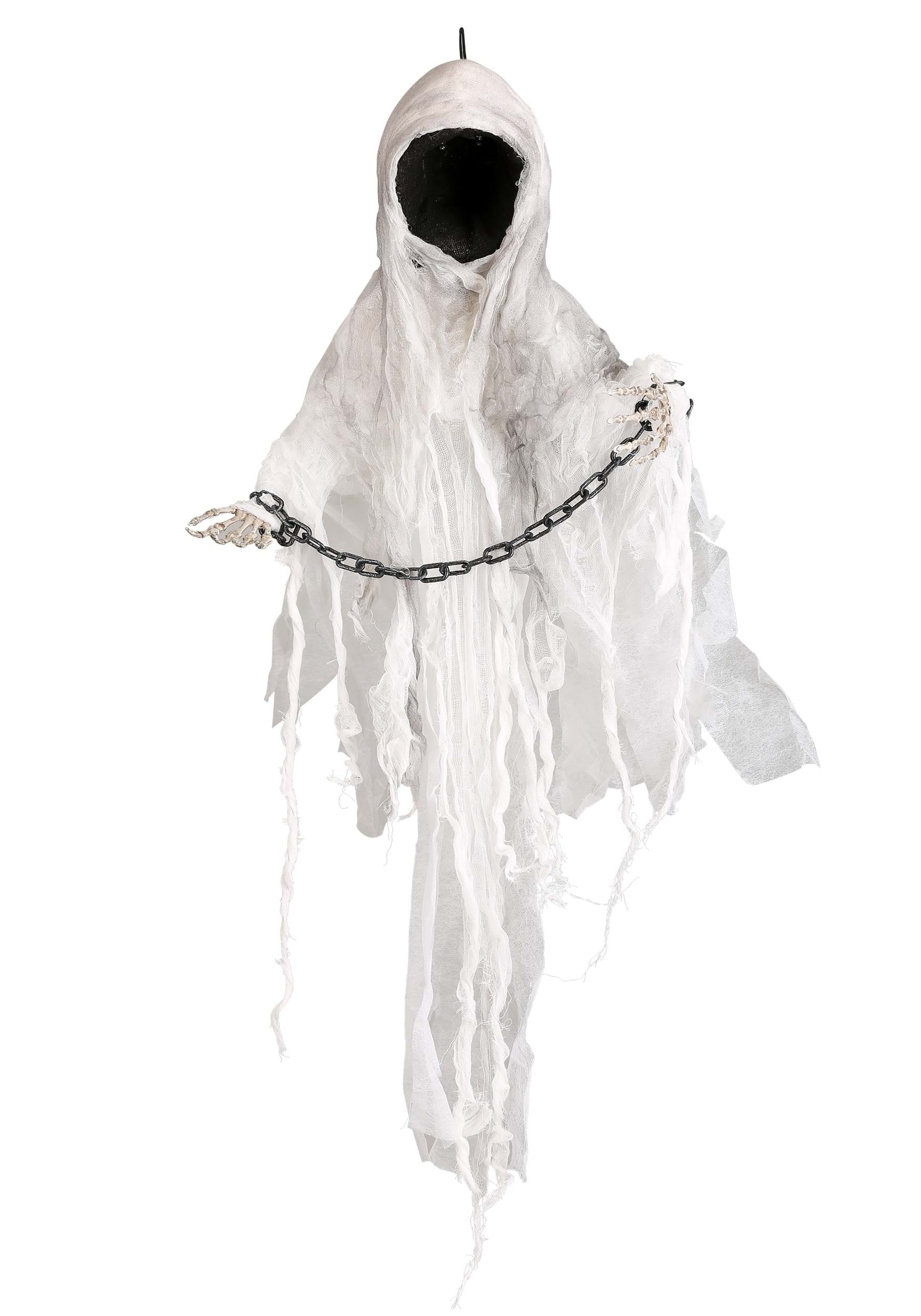 3ft Hanging Faceless Ghost Animatronic Decoration - Walmart.com