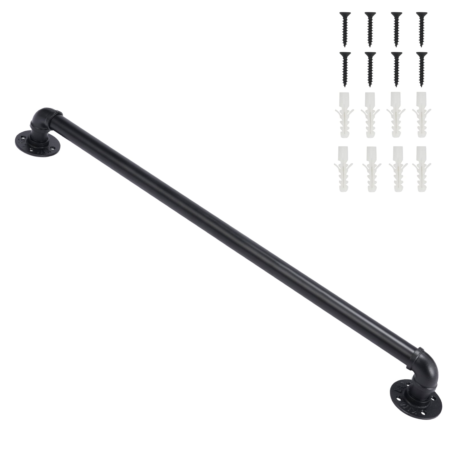 3ft Iron Stair Handrail, Anti-Rust Non-Slip Safety Hand Rail for Indoor ...