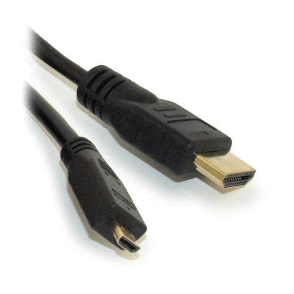 3ft MICRO-HDMI (Type D) to Standard HDMI M to M 32AWG Cable - Walmart.com