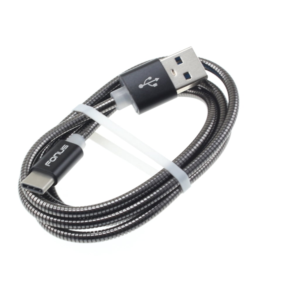 3ft Metal USB Cable for Cricket Debut Flex / Boost Mobile Summit Flip ...