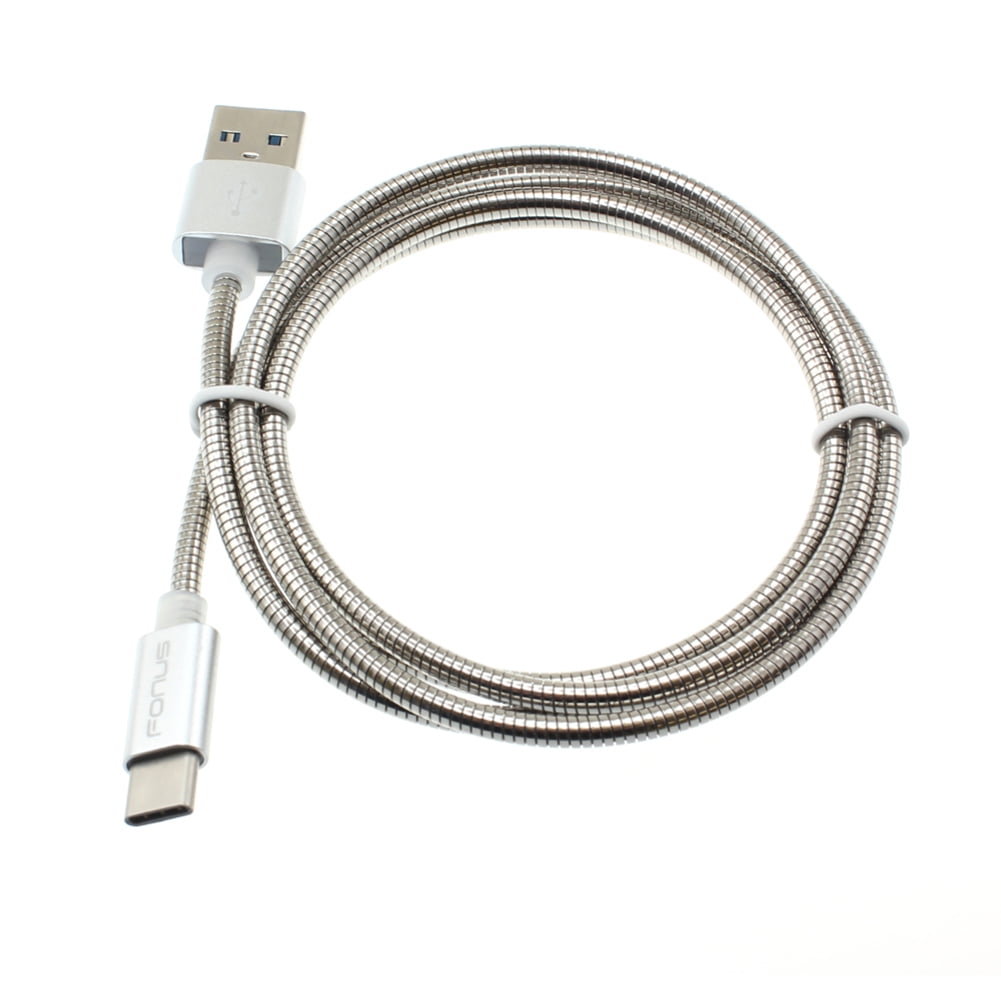 3ft Metal USB Cable for Jitterbug Smart3 Phone - Type-C Charger Cord ...