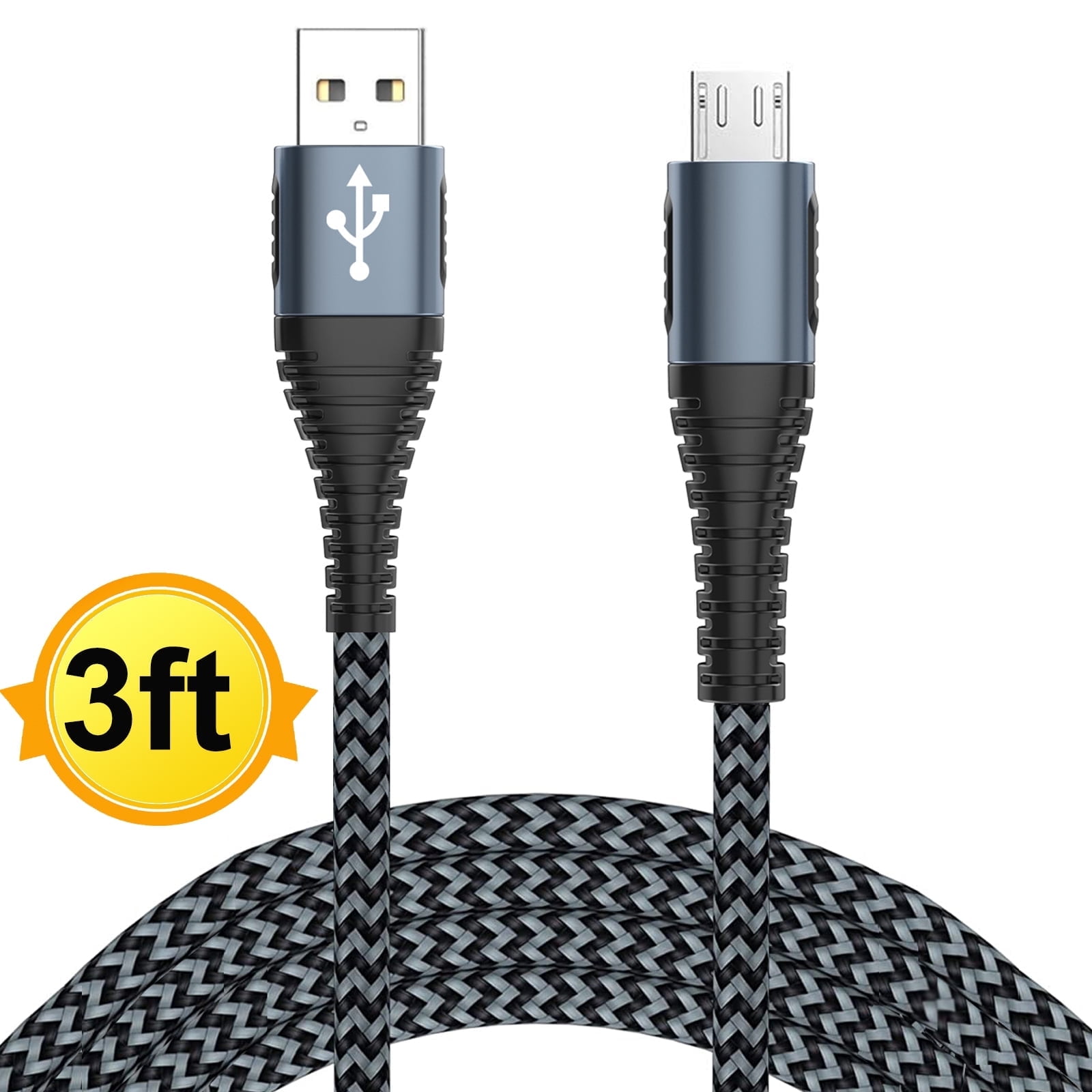 XUDUO Durable 3ft Long Phone Micro USB Charger Cable, Fast Charging for ...