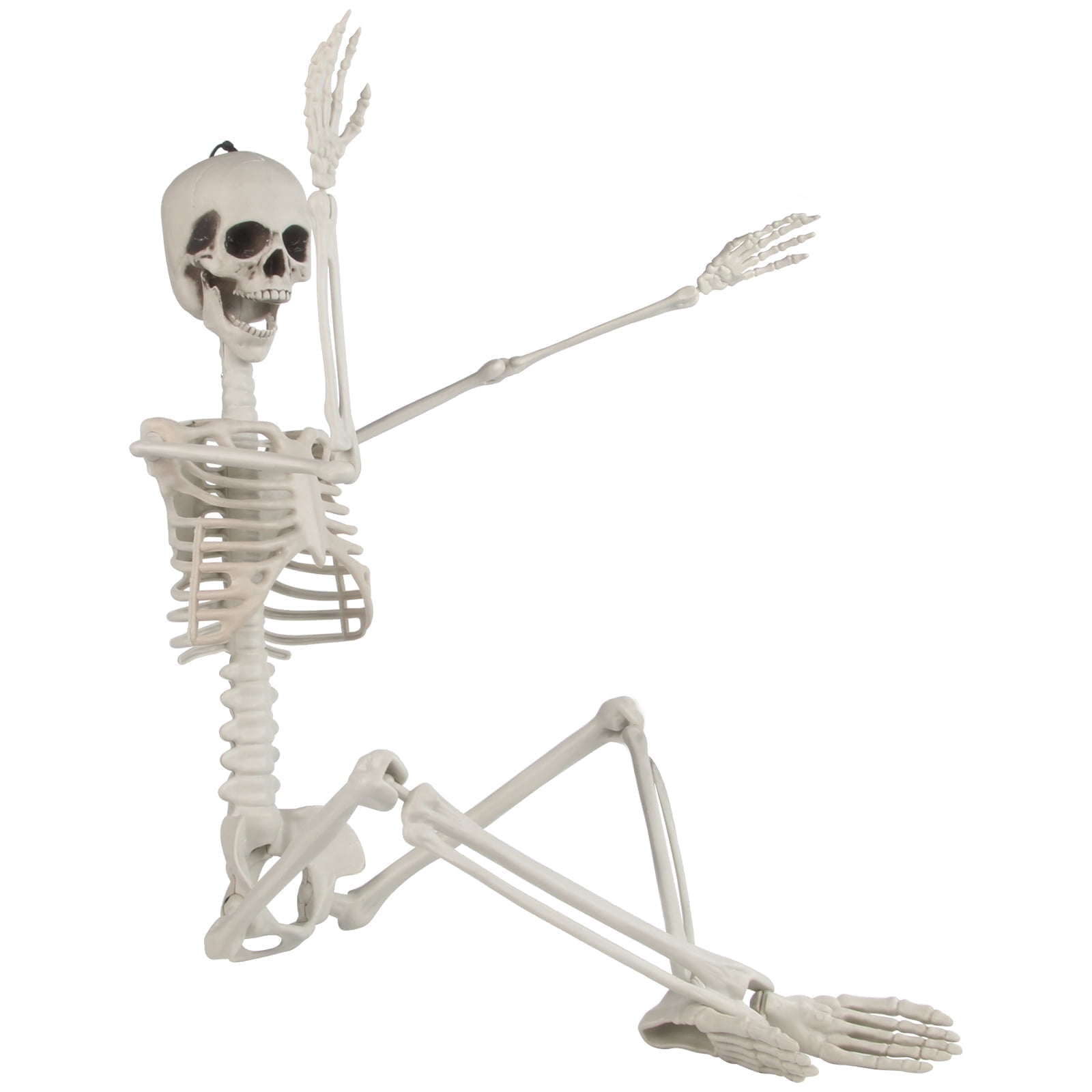 3ft Posable Skeleton Decoration - Realistic Life-Size Hanging Prop for ...