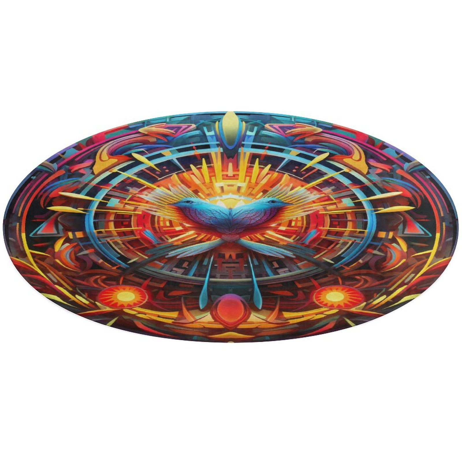 3ft Q-version Funny Little Yellow Duck Circular Floor Mat, Kitchen ...