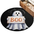 3ft Round Rug Black White Halloween Area Rugs for Living Room Bedroom ...