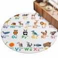 3ft Round Rug Cartoon Animal Area Rugs for Living Room Bedroom Washable ...