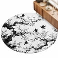 3ft Round Rug Chinese Painting Area Rugs for Living Room Bedroom ...