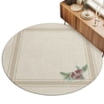 3ft Round Rug Christmas Area Rugs for Living Room Bedroom Washable Non ...