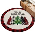 3ft Round Rug Christmas Tree Area Rugs for Living Room Bedroom Washable ...