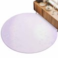 3ft Round Rug Gradient Purple Area Rugs for Living Room Bedroom ...