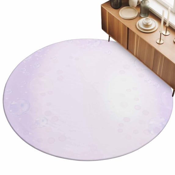 3ft Round Rug Gradient Purple Area Rugs for Living Room Bedroom ...