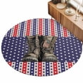 3ft Round Rug Independence Day Area Rugs for Living Room Bedroom ...