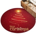 3ft Round Rug Merry Christmas Area Rugs for Living Room Bedroom ...