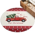 3ft Round Rug Red Christmas Truck Area Rugs for Living Room Bedroom ...